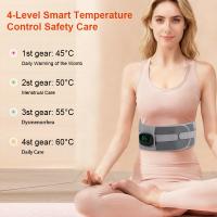 China Electric Waist Massage Belt with Heat Therapy 3 Intensity Levels USB Rechargeable for Lumbar Pain Relief for sale