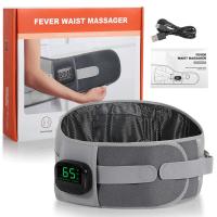 China Electric Waist Massage Belt with Heat Therapy 3 Intensity Levels USB Rechargeable for Lumbar Pain Relief for sale