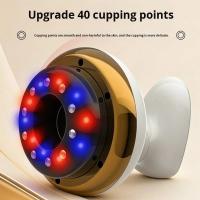 China Electric Vacuum Cupping Massager 9 Level Red Blue Light Heating Therapy Body Sculpting Slimming Device for sale