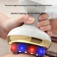 China Electric Vacuum Cupping Massager 9 Level Red Blue Light Heating Therapy Body Sculpting Slimming Device for sale