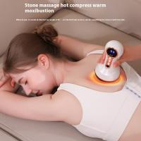 China USB Full Body Massager with Vibration and Heating for Muscle Pain Relief White Black ABS for sale