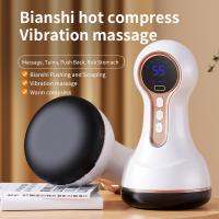 China USB Full Body Massager with Vibration and Heating for Muscle Pain Relief White Black ABS for sale