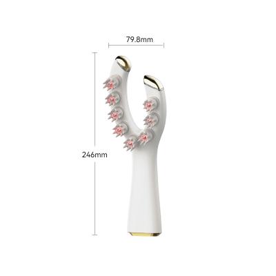 China Waterproof Electric Head Scalp Massager 900mAh Red Blue Light Therapy for Hair Regrowth for sale