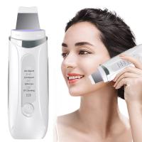 China Ultrasonic Skin Scrubber 4 Modes LCD Display USB-C Charging 500mAh Deep Pore Cleansing Face Spatula for sale