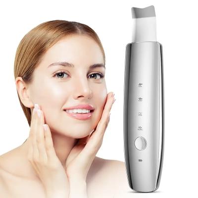 China Type C Ultrasonic Facial Skin Scrubber Spatula - Professional Ultrasound Face Cleansing Device for All Skin Types for sale