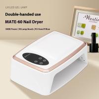 China 2-in-1 Hand Pillow UV LED Nail Lamp with 90 PCS Light Beads and 380W High Power for Salon and Home Use for sale
