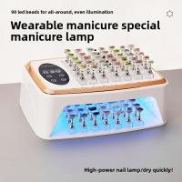 China 2-in-1 Hand Pillow UV LED Nail Lamp with 90 PCS Light Beads and 380W High Power for Salon and Home Use for sale