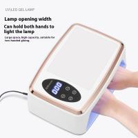 China 2-in-1 Hand Pillow UV LED Nail Lamp with 90 PCS Light Beads and 380W High Power for Salon and Home Use for sale