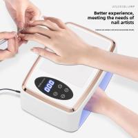 China 2-in-1 Hand Pillow UV LED Nail Lamp with 90 PCS Light Beads and 380W High Power for Salon and Home Use for sale