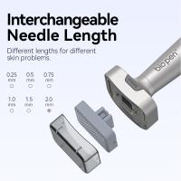 China Electroporation Microneedle Stamp Roller with Dual Phototherapy 120 Titanium Pins 5 Speed Levels for Home Skincare for sale