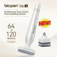China Bio4 Professional Microneedling Derma Pen 4 Adjustable Depth Levels 120 Pins Stainless Steel Needles for Precise Skincare for sale