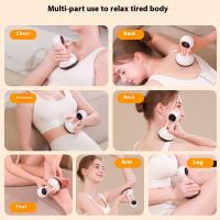 China Handheld Full Body Massager with Vibration and Heating Therapy USB Rechargeable 2-in-1 Pain Relief for sale