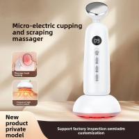 China Fast Shipping Portable 2 in 1 Red Light Therapy Rechargeable Anti Cellulite Massager With Vacuum Cupping and Facial Heating Head for sale
