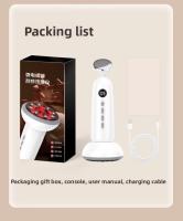 China Fast Shipping Portable 2 in 1 Red Light Therapy Rechargeable Anti Cellulite Massager With Vacuum Cupping and Facial Heating Head for sale
