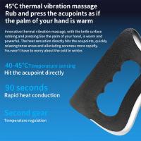 China Type-C Rechargeable Electric Fascia Knife Massager with Heated Deep Tissue Muscle Micro Current Vibration Gua Sha Fascia Scraper for sale