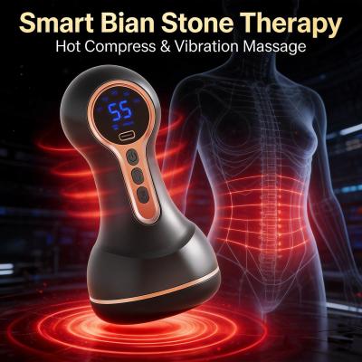 China Professional Electric Bian Stone Heating Massage Device for Abdominal Care Digestive Support Thermal Therapy OEM Manufacturer for sale