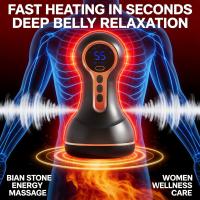 China Professional Electric Bian Stone Heating Massage Device for Abdominal Care Digestive Support Thermal Therapy OEM Manufacturer for sale