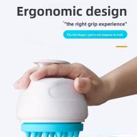 China Multi-role Electric Silicone Hair Scrubber for Deep Scalp Cleansing, Dandruff Removal Rich Foam & Relaxing Massage Wet & Dry Use for sale