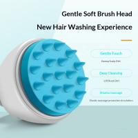 China Multi-role Electric Silicone Hair Scrubber for Deep Scalp Cleansing, Dandruff Removal Rich Foam & Relaxing Massage Wet & Dry Use for sale