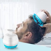 China Multi-role Electric Silicone Hair Scrubber for Deep Scalp Cleansing, Dandruff Removal Rich Foam & Relaxing Massage Wet & Dry Use for sale