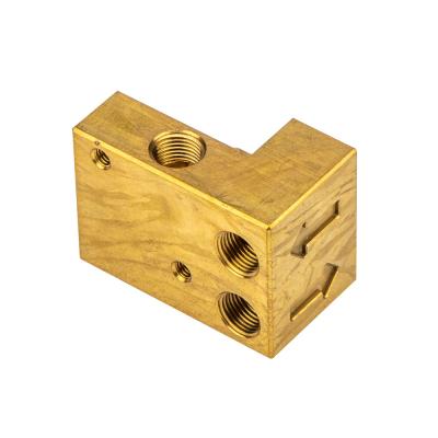 China Brass Hydraulic Valve Block | Corrosion Resistant Hydraulic Manifold for Fluid Control Systems for sale