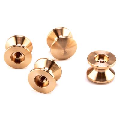 China Brass Precision Machined Parts for Custom CNC Turning Services with 0.01mm Torlerance and Customized Options for sale