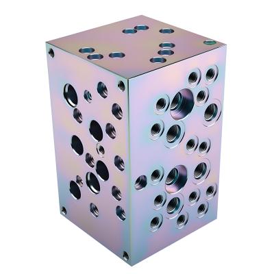 China Custom hydraulic manifold block machining services for construction machinery hydraulic systems for sale