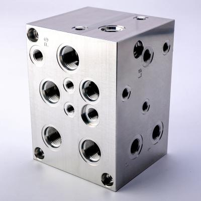 China Heavy-duty machinery hydraulic valve block processing supports complex oil circuit designs for sale