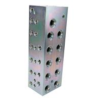 China Custom hydraulic manifold block manufactured using CNC precision milling for sale