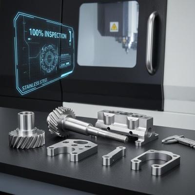 China Precision CNC Machining Service with ±0.03mm Accuracy for Custom Stainless Steel Metal Parts Including 100% Inspection for sale