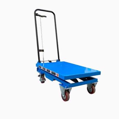 China Manual Movable Hydraulic Scissor Lift 1000kg 1010mmx520mm Max Height 950mm for sale