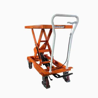 China Mobile Portable Scissor Lift Tables Hydraulic 250kg Max Height 35.83in for sale