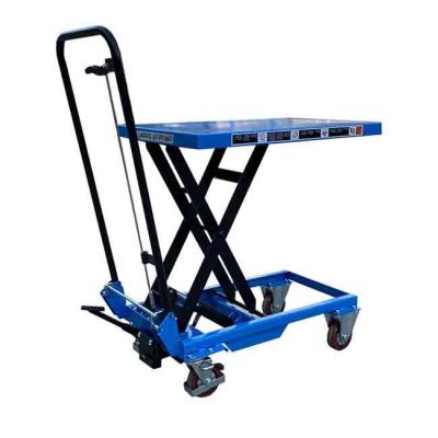 China Mini Portable 1000Kg Payload Capacity Platform 39.76in * 20.47in Hydraulic Scissor Lift Tables Max Height 37.40in for sale