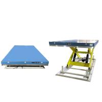 China Hydraulic Heavy Duty Electric Single Scissor Lift Table 2000kg Max Height 1400mm for sale