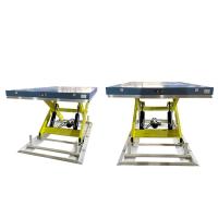 China Hydraulic Heavy Duty Electric Single Scissor Lift Table 2000kg Max Height 1400mm for sale