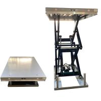 China Electric 1 Ton Stationary Scissor Lift Platform Double Scissor 305/1780mm for sale