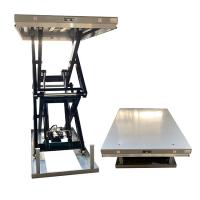 China 1m Double Scissor Lift Tables 4 Ton Hydraulic Large Platform 2.5mx0.85m for sale