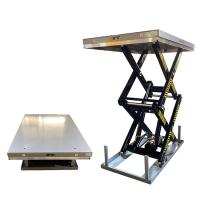 China Stationary Heavy Duty Scissor Lift Platform 2000kg Max Height 1780mm Double Scissors for sale