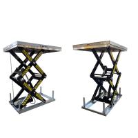 China 1000kg Double Scissor Lift Tables 1300mmx820mm Max Height 1780mm for sale