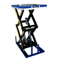 China 1m Double Scissor Lift Tables 4 Ton Hydraulic Large Platform 2.5mx0.85m for sale