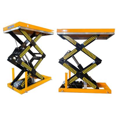 China SGS Double Scissors Heavy Duty Scissor Lift Platform 2 Ton Max Height 1780mm for sale