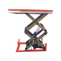 China 1m Double Scissor Lift Tables 4 Ton Hydraulic Large Platform 2.5mx0.85m for sale