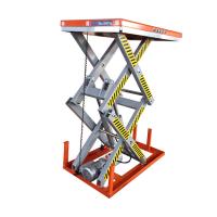 China 1000kg Stationary Double Scissor Lift Table Max Height 1780mm for sale