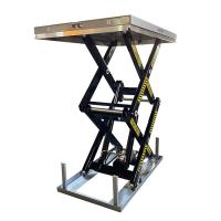China 4000kg Double Scissor Lift Tables 1700mmx1200mm Max Height 2050mm for sale