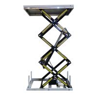 China 1000kg Heavy Duty Hydraulic Electric Multi Stage Scissor Lift Max Height 118.11in for sale