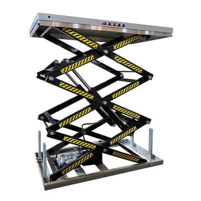 China Stationary 1 Ton Electric Heavy Duty Scissor Lift Table 3000mm for sale