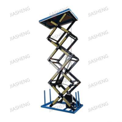 China 400kg Electric Stationary Scissor Lift Table Multi Scissor Max Height 4140mm for sale