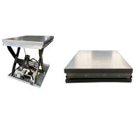 China Electric 2 Tons Hydraulic Scissor Lift Tables Max Height 39.37in Hydraulic Single Scissor Lift Table for sale