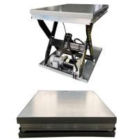 China Electric 2 Tons Hydraulic Scissor Lift Tables Max Height 39.37in Hydraulic Single Scissor Lift Table for sale