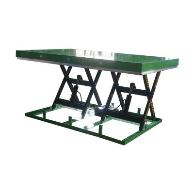 China Double Horizontal Heavy Duty Scissor Lift Table 8 Ton Max Height 1050mm for sale